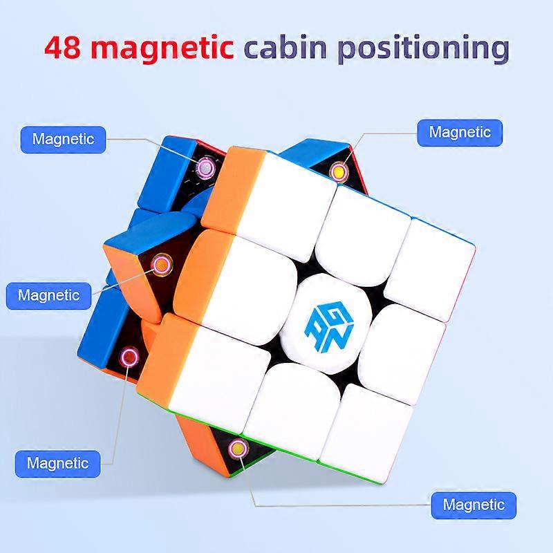 Gan 354 M V2 Magnetic puzzle magic speed Gan cube 3x3 sticker less ...