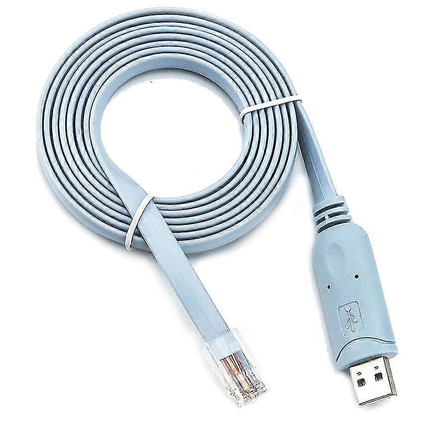 USB RJ45 Cisco Console Cable 6ft FTDI Windows 8, 7, Vista, MAC, Linux ...