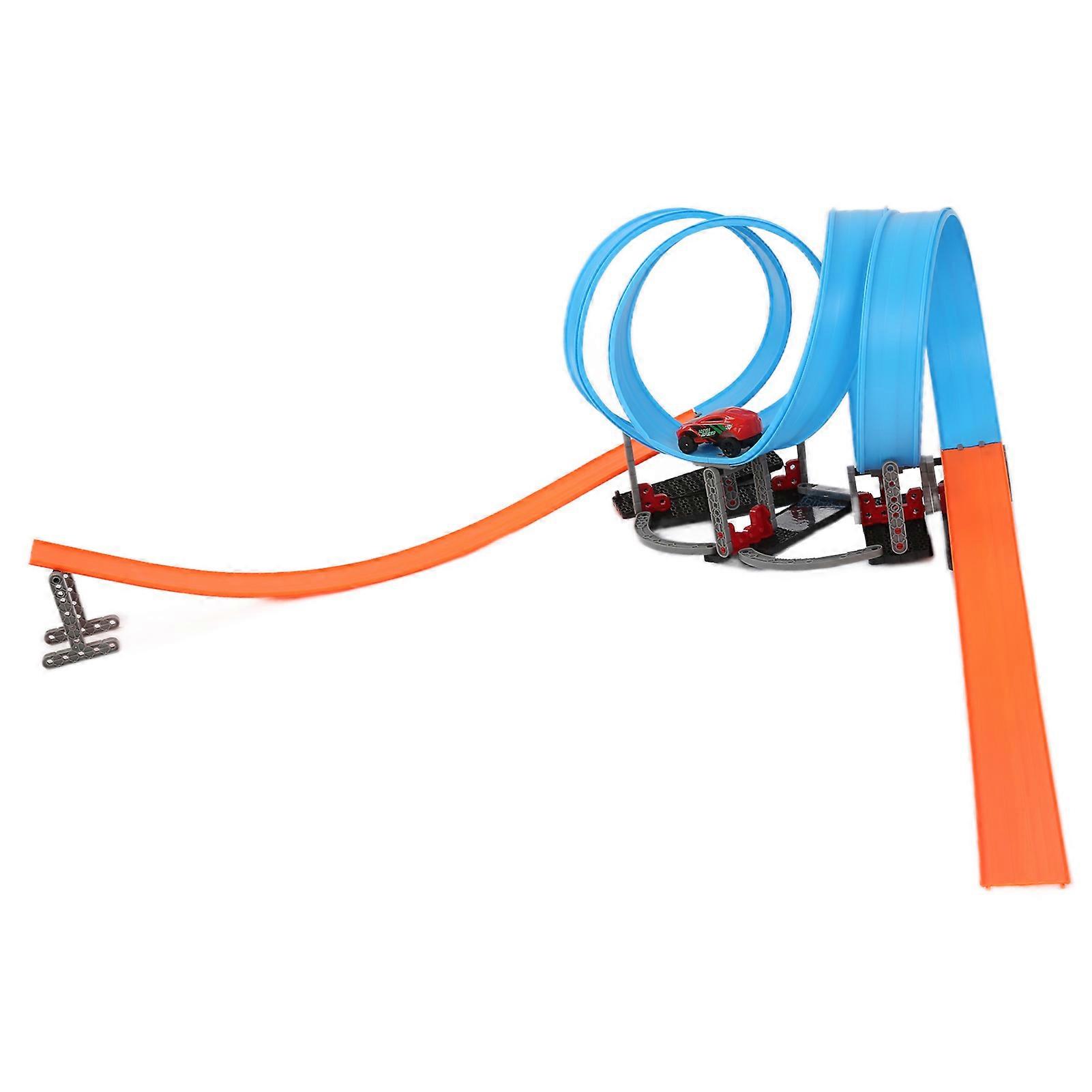 68PCS Catapult Race Car Track Set Construction Toy Kit for High Speed ...