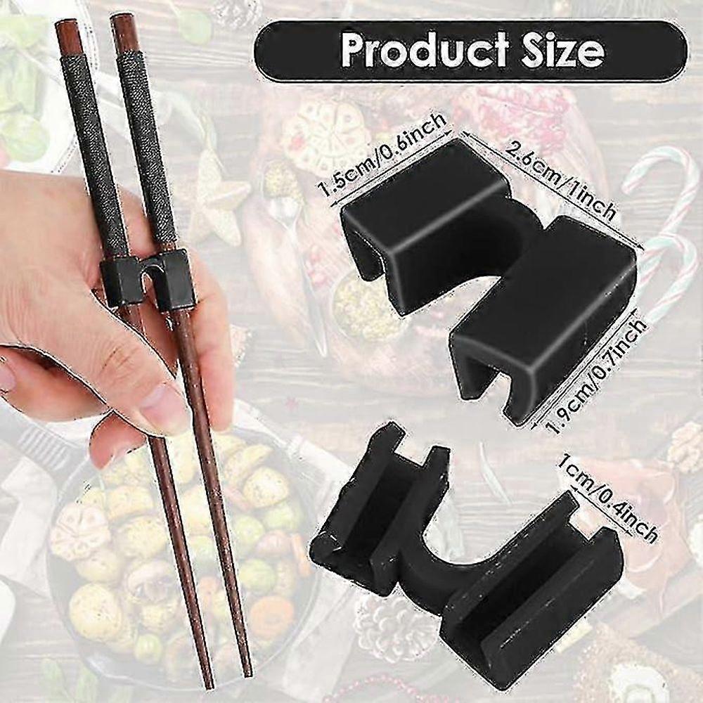 10 Pieces Reusable Chopsticks Helpers Training Chopstick Hinges ...
