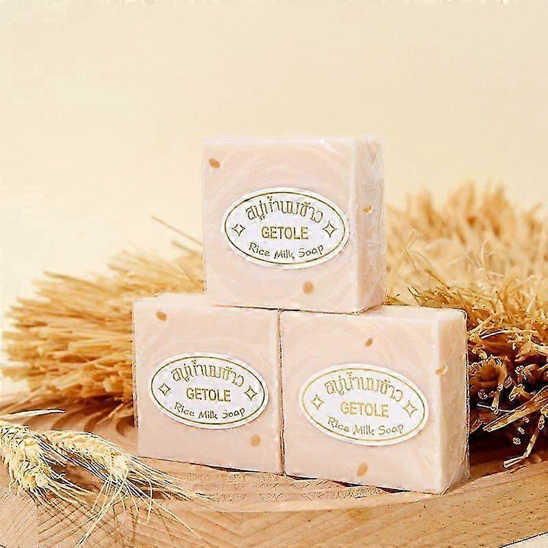 Thailand Rice Soap Original Bath Soap Handmade Rice Soap Cold Process Soap Rice Milk Soap Facial ...
