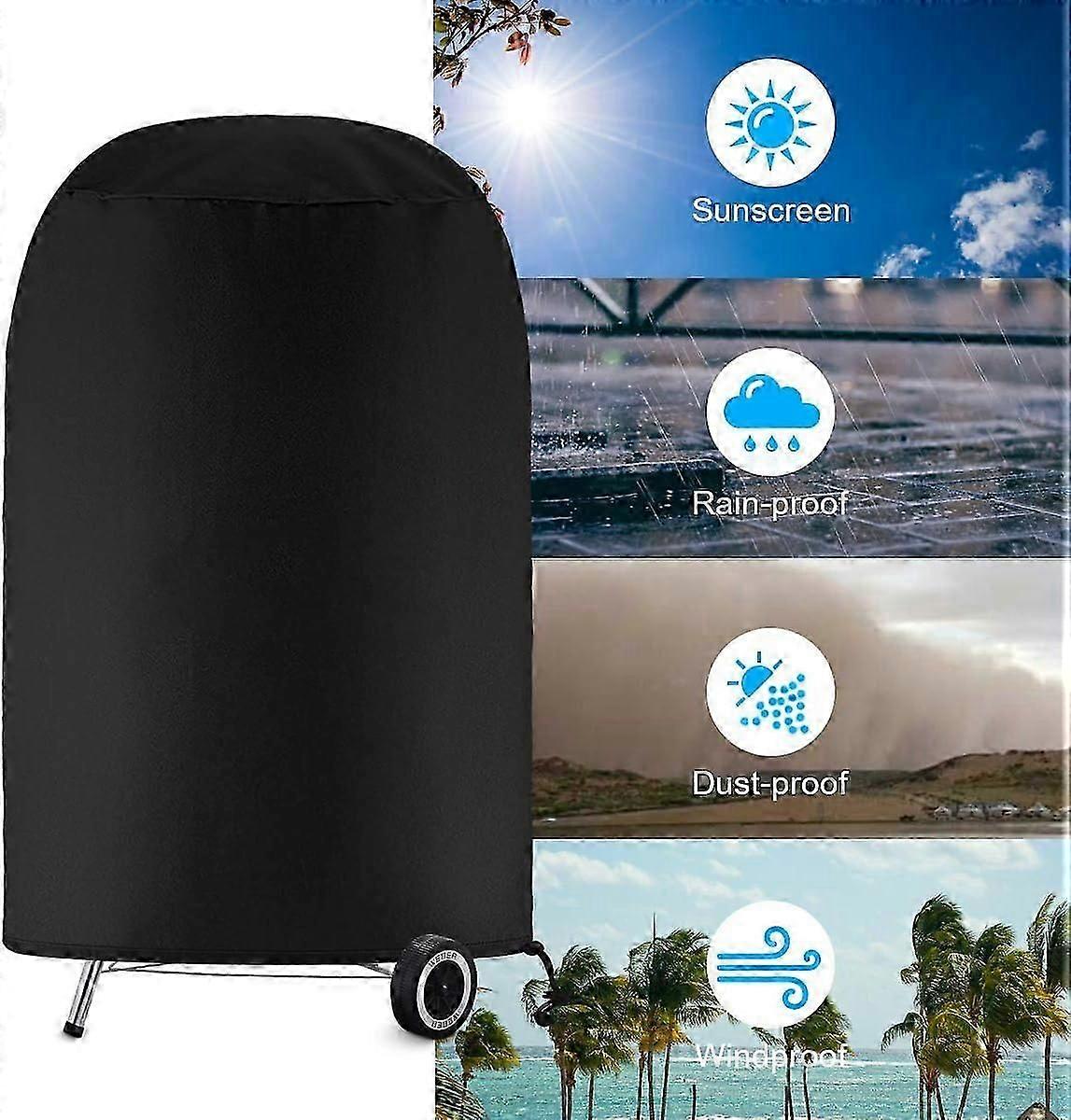 BBQ Waterproof Cover, Round BBQ Cover 71x68cm BBQ Tarpaulin Cover ...