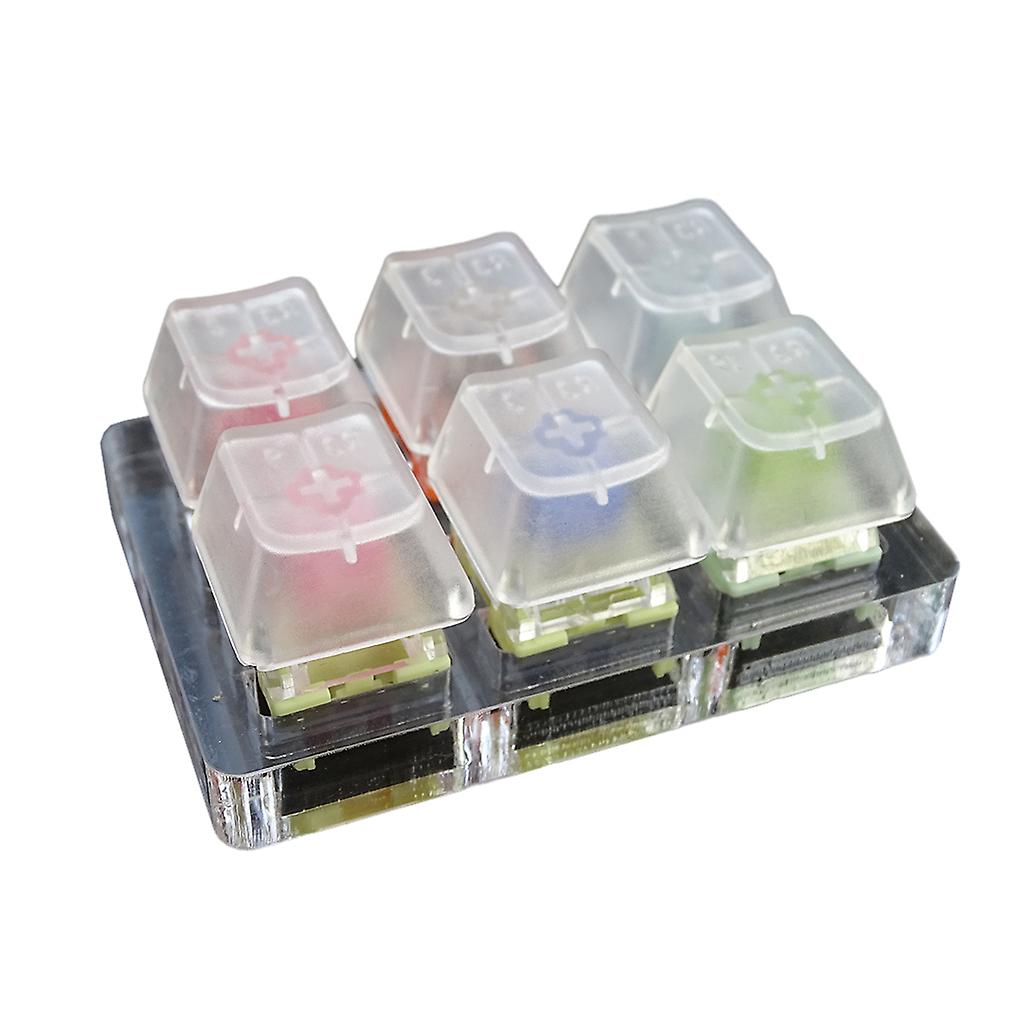 Mechanical Keyboard 6-key Ttc Switch Tester Kit With Acrylic Blank Base ...