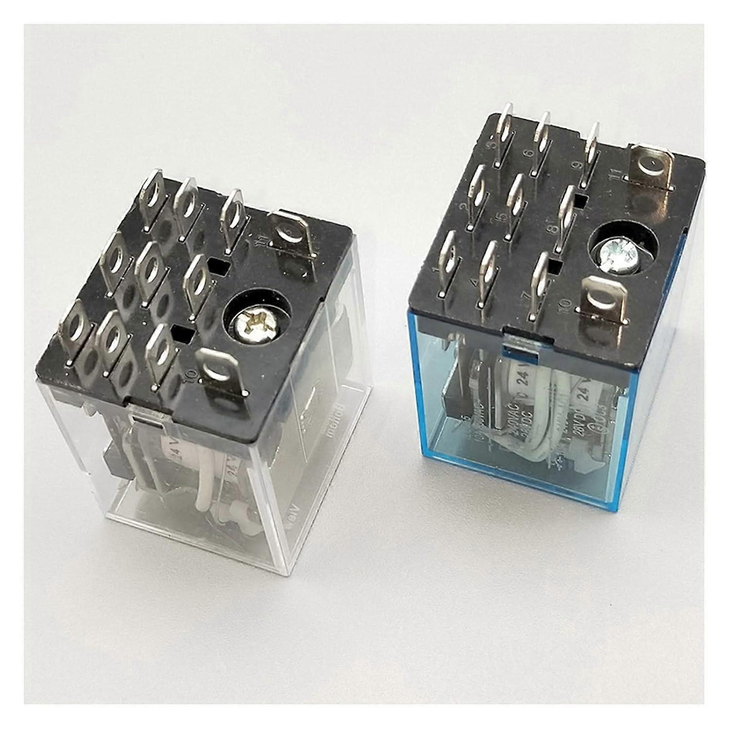 HH63P LY3 10/11 Pin Relay 220V 24V 12V Micro Mini Electromagnetic Coil ...