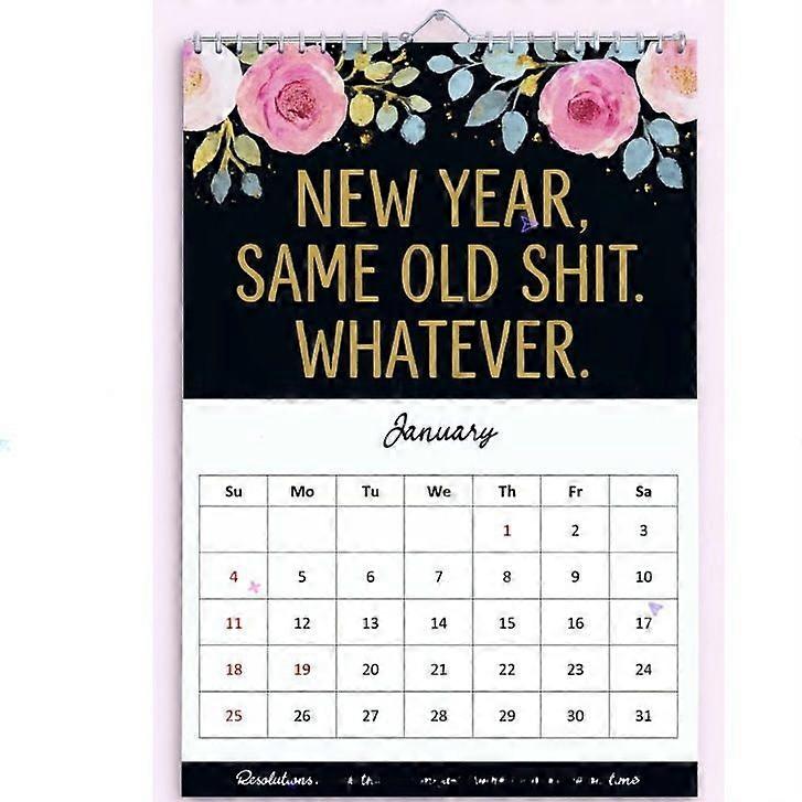 Fu-ck It 2026 Calendar for Tired-Ass Women, Humor Hanging Month ...