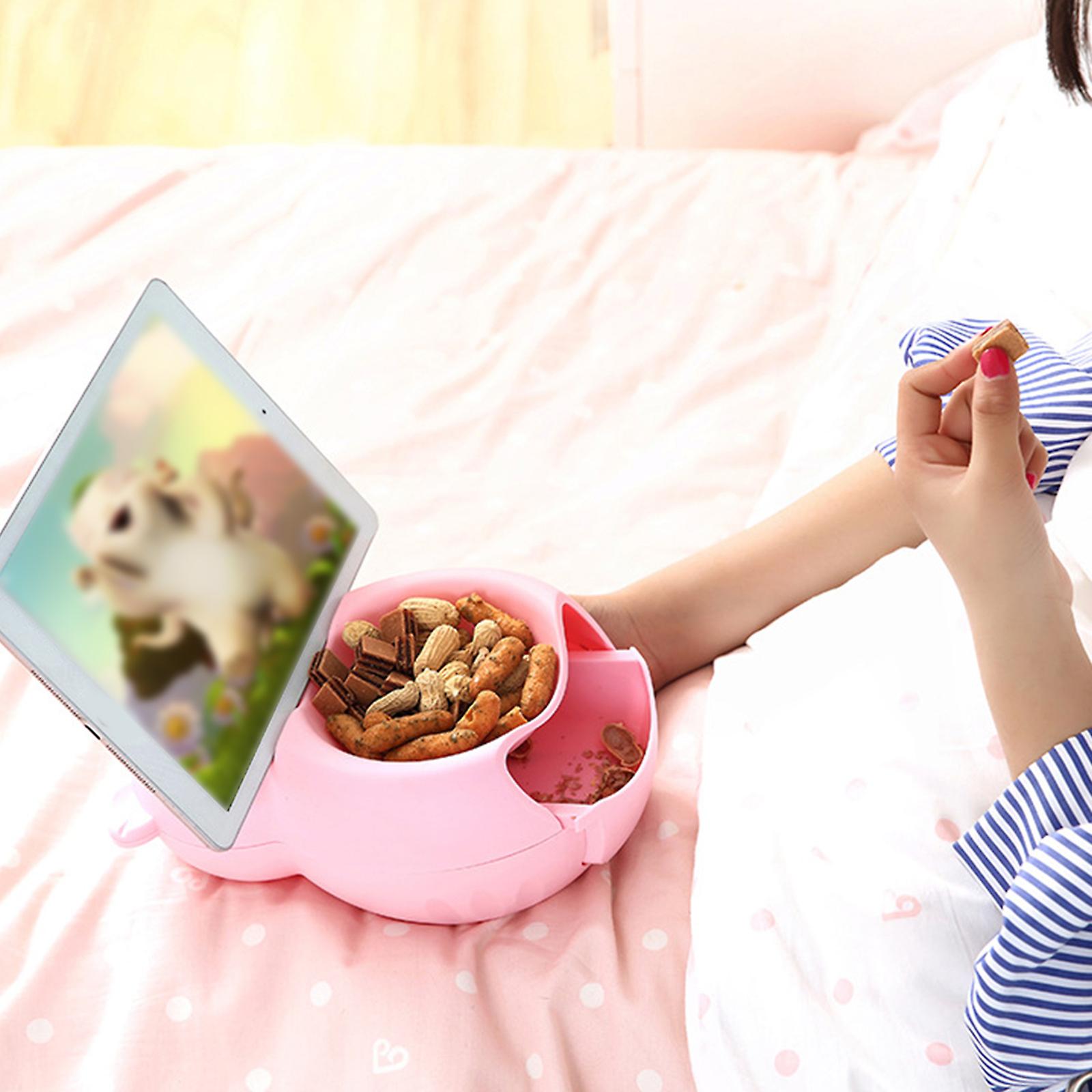 Cute Cartoon Animal Lazy Snack Bowl Double Layer Dried Fruit Plate Box ...