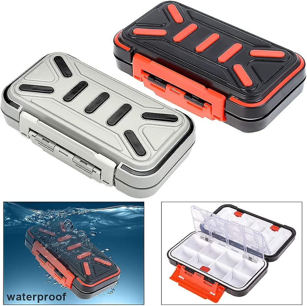 Fishing Tackle Storage Box, Double Sided Waterproof 16 Compartments ...