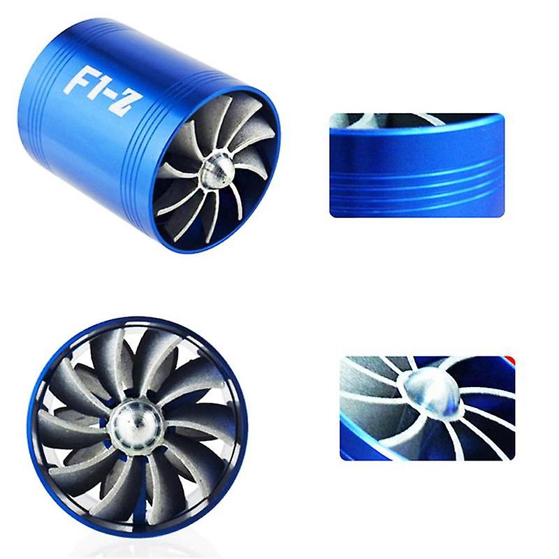 65-74mm Car Refit Turbo Air Intake Turbine Gas Fuel Oil Saver Fan Turbo ...