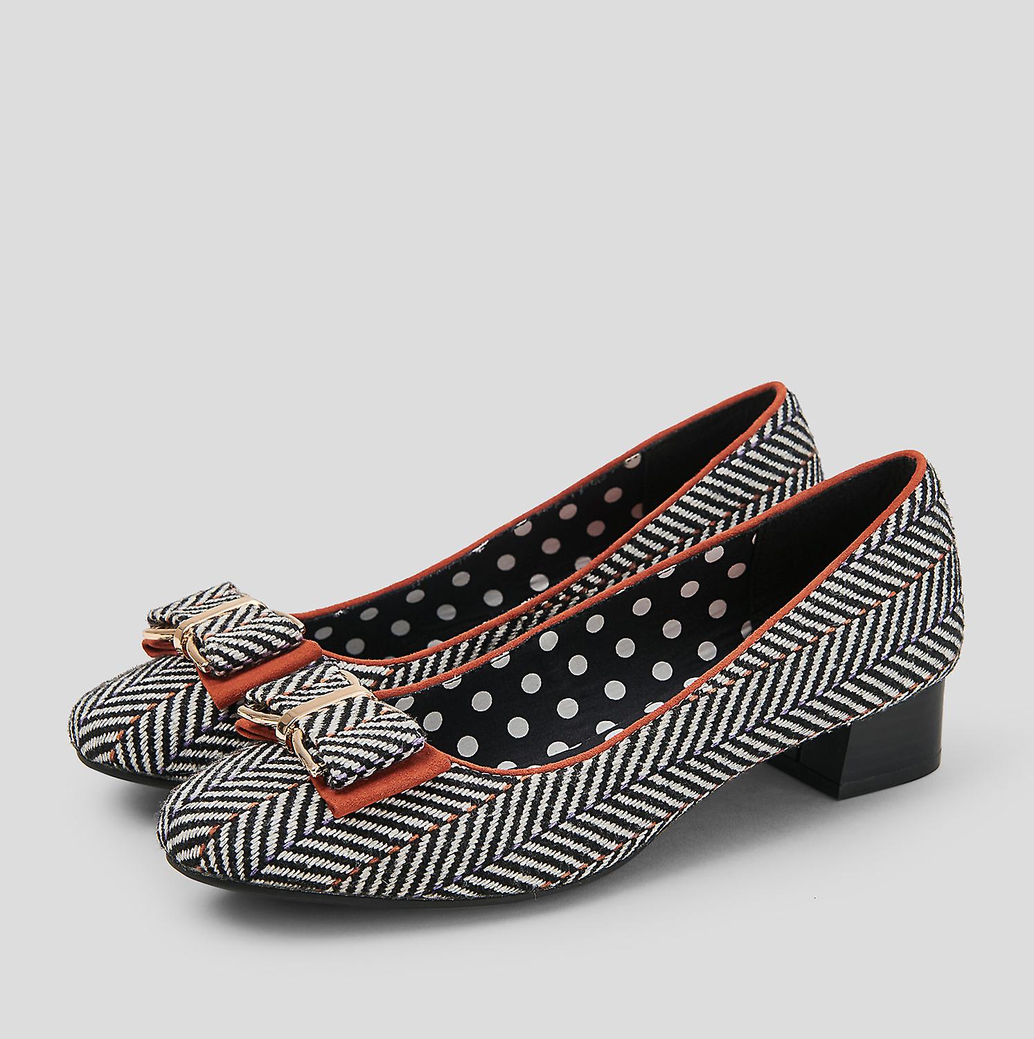 Ruby Shoo Women's June Low Heel Pumps & Matching Riva Bag | Fruugo UK