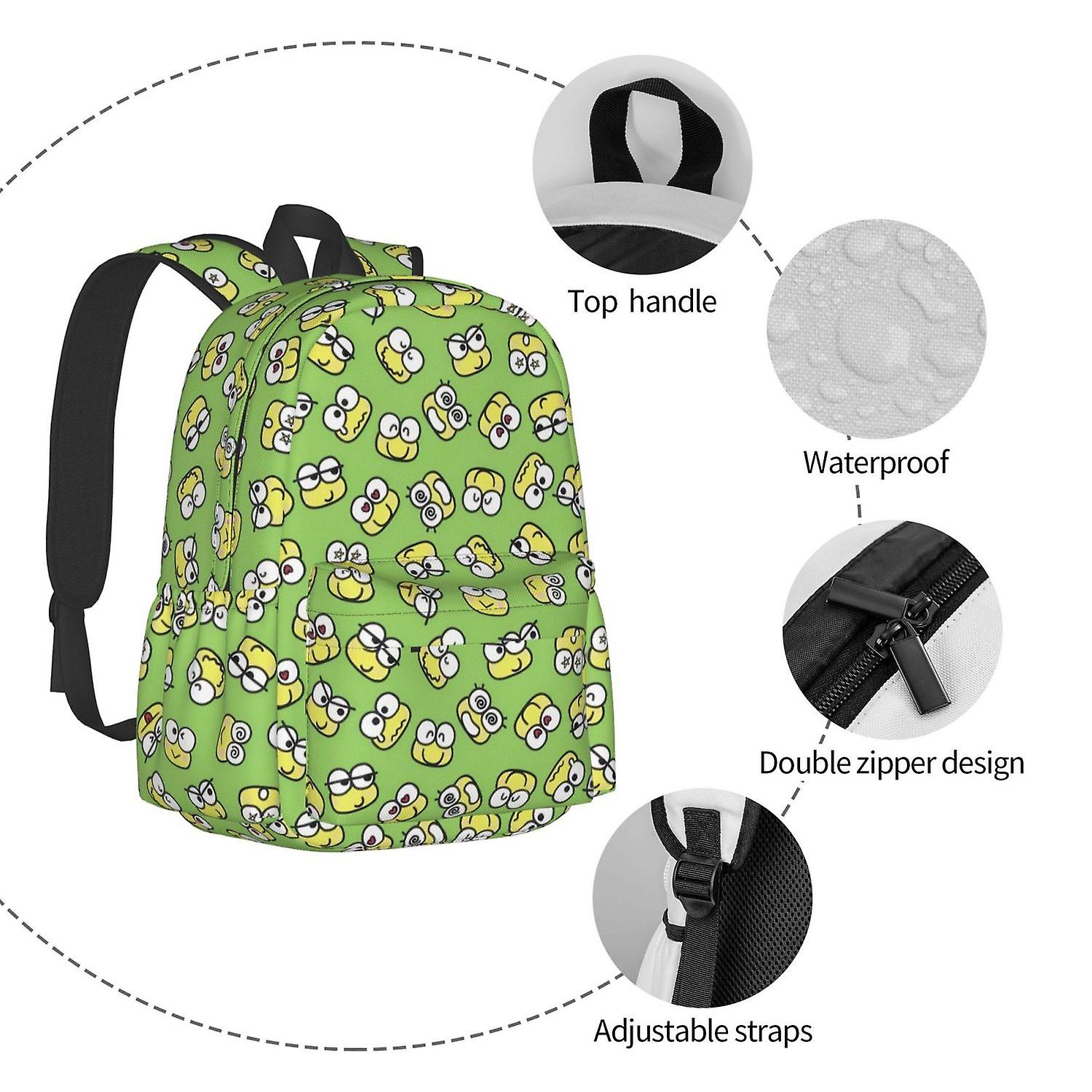 Keroppi 3D Backpack for School, Cute Book Bags Daypack Kawaii College ...