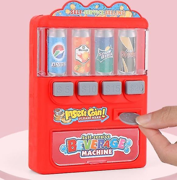 Every family children's drink vending machine toy simulation coin ...