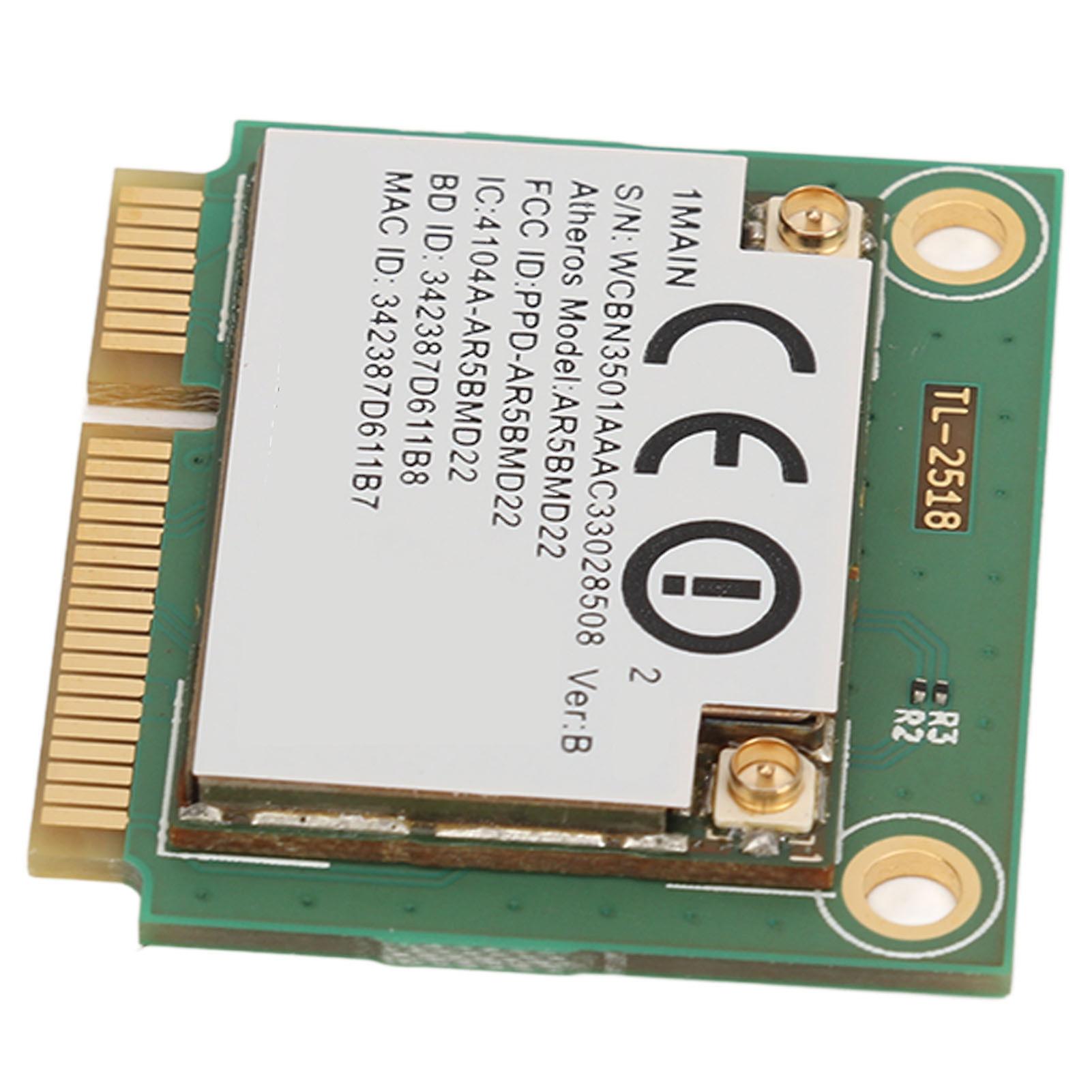5G Network Card Mini PCIe 2.4GHz 5GHz 300Mbps BT 4.0 Plug and Play 5G ...
