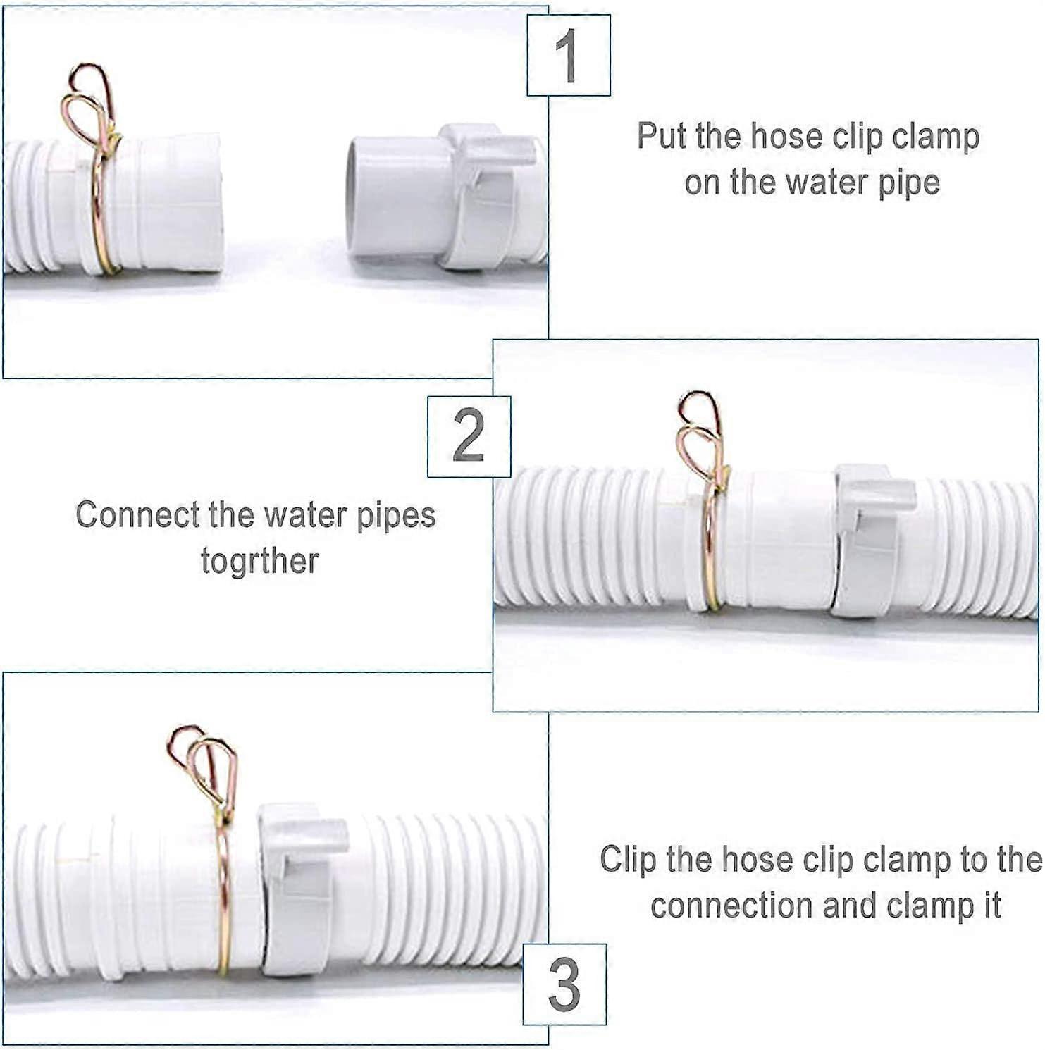 250 Pieces Hose Spring Clip, Steel Spring Hose Clamp, Commonly Used for ...