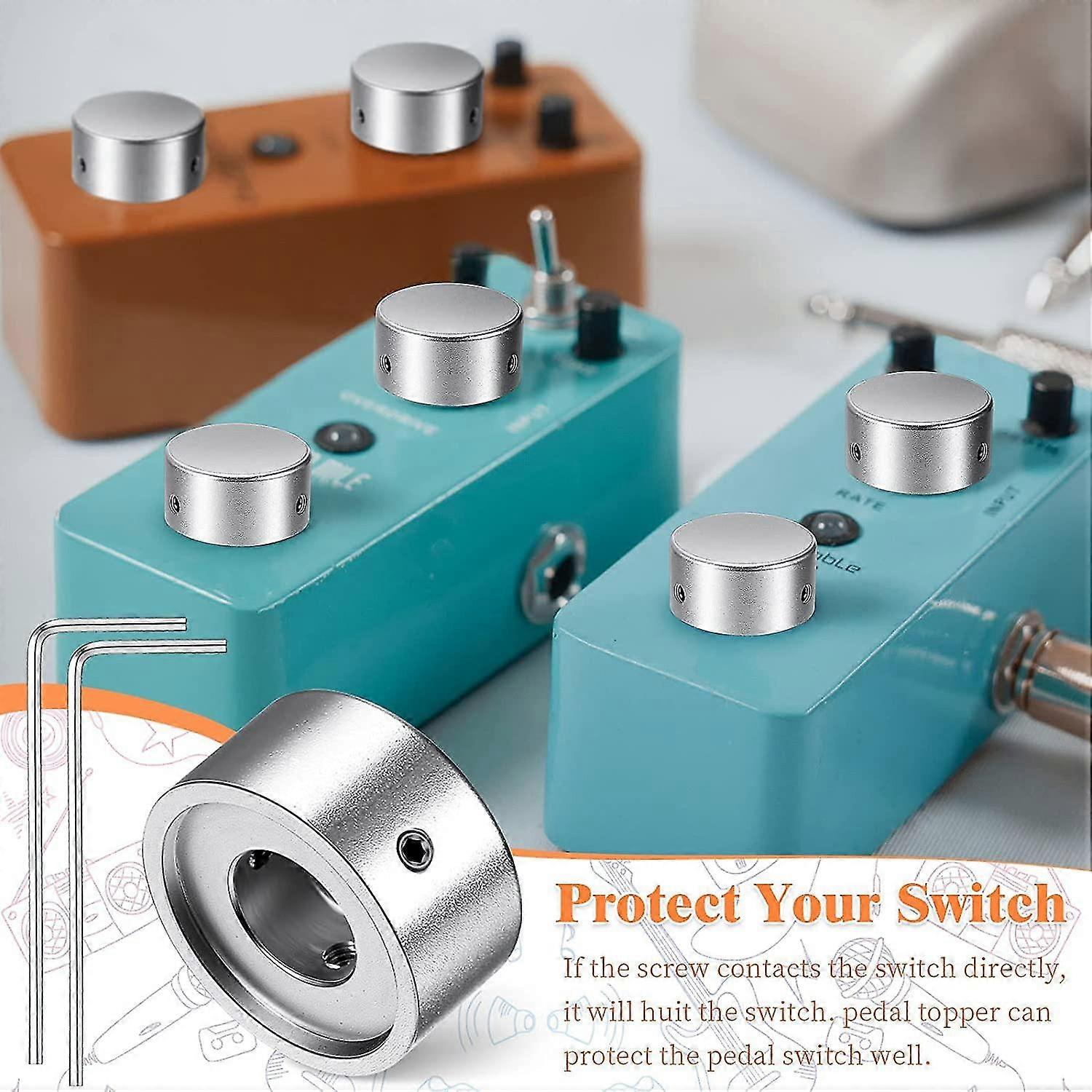 Effects Pedal Footswitch Topper, Barefoot Pedal Buttons, Guitar Effect ...