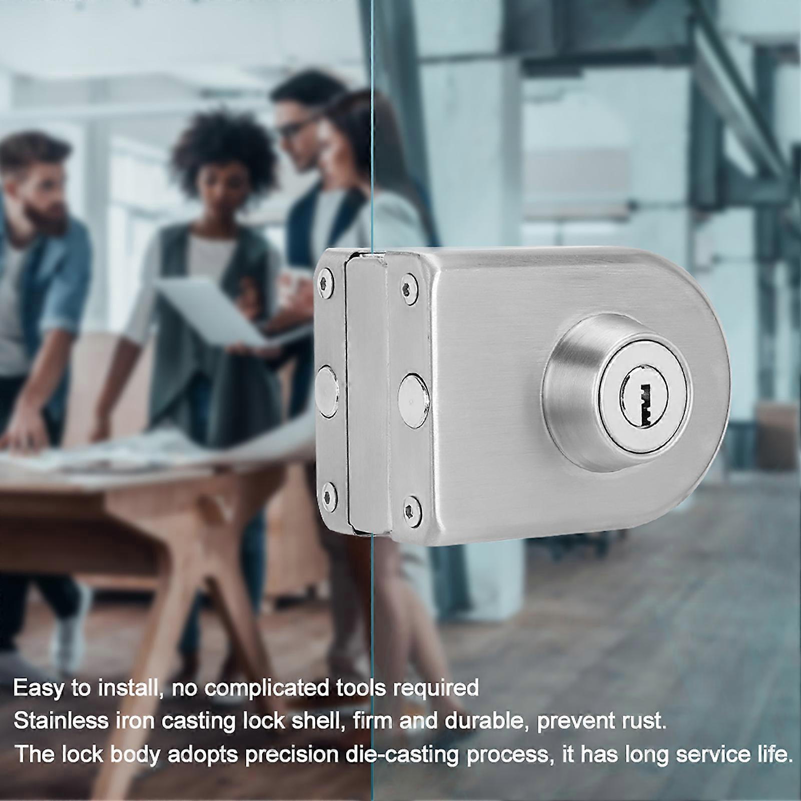 Stainless Iron Single Glass Door Lock Latch Semi?Circular Home Office ...