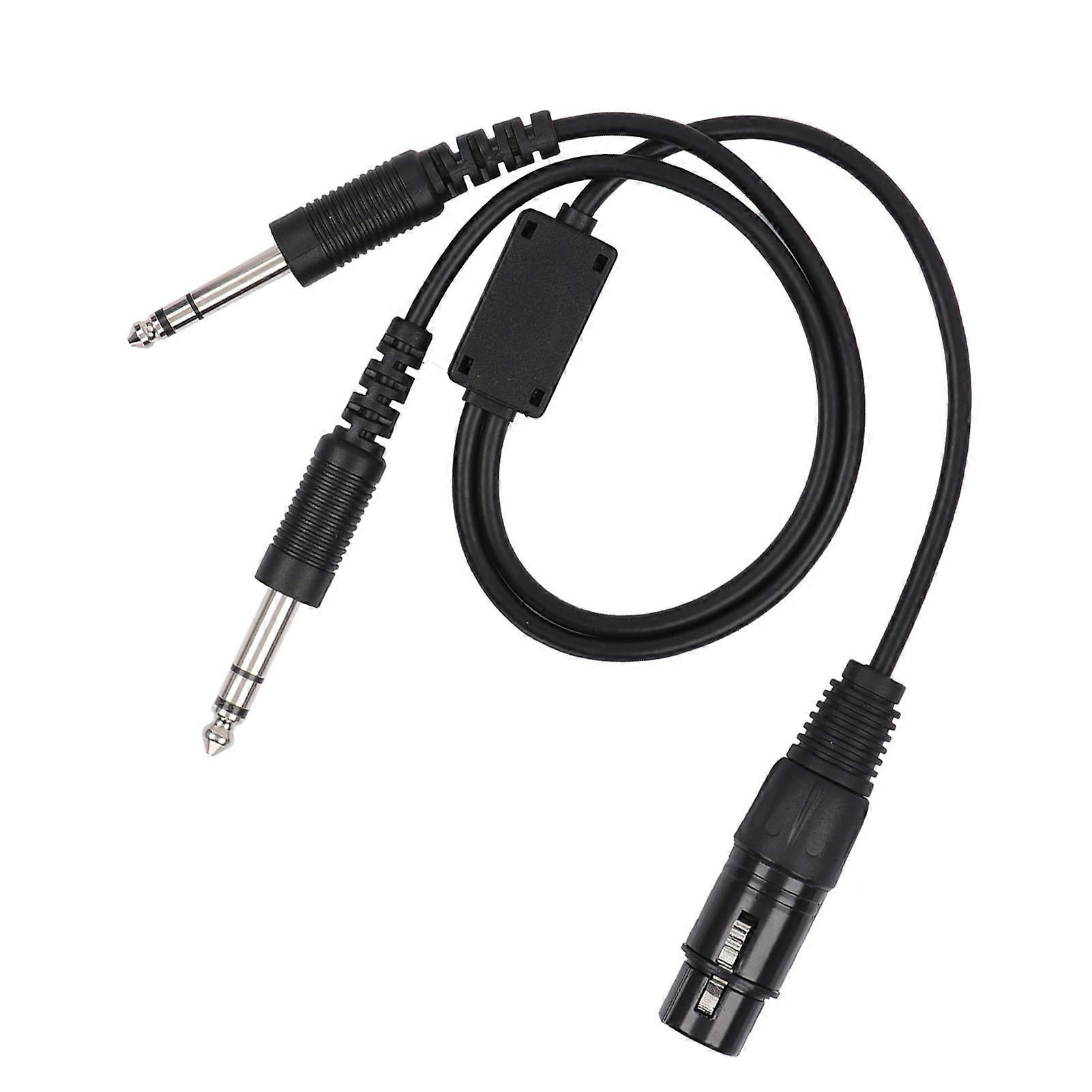 For Airbus XLR To GA Dual Plug 5 Pin Headset Adapter Cable Aviation ...