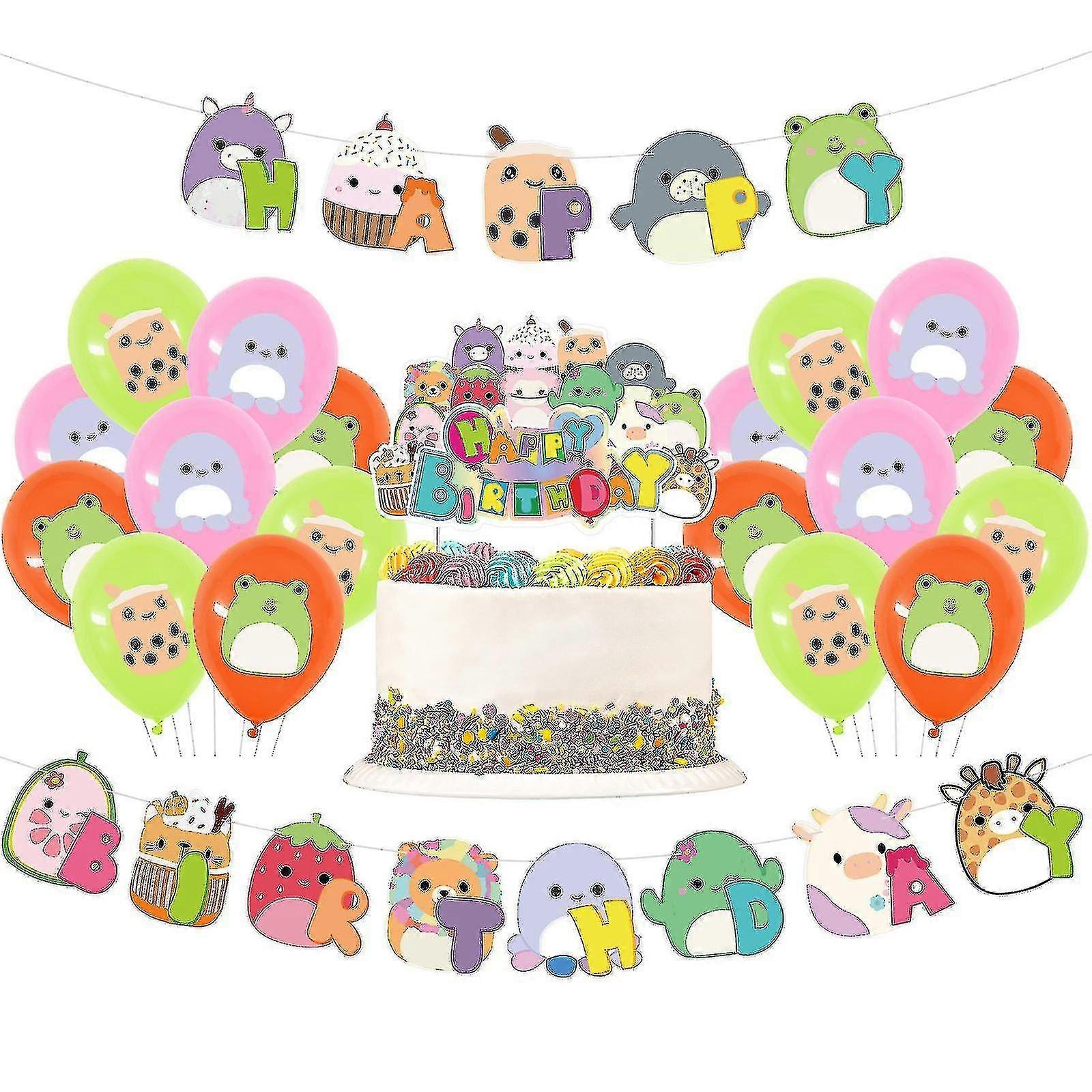 Squish Mallows Birthday Decorations, Squish Mallows Party Supplies ...