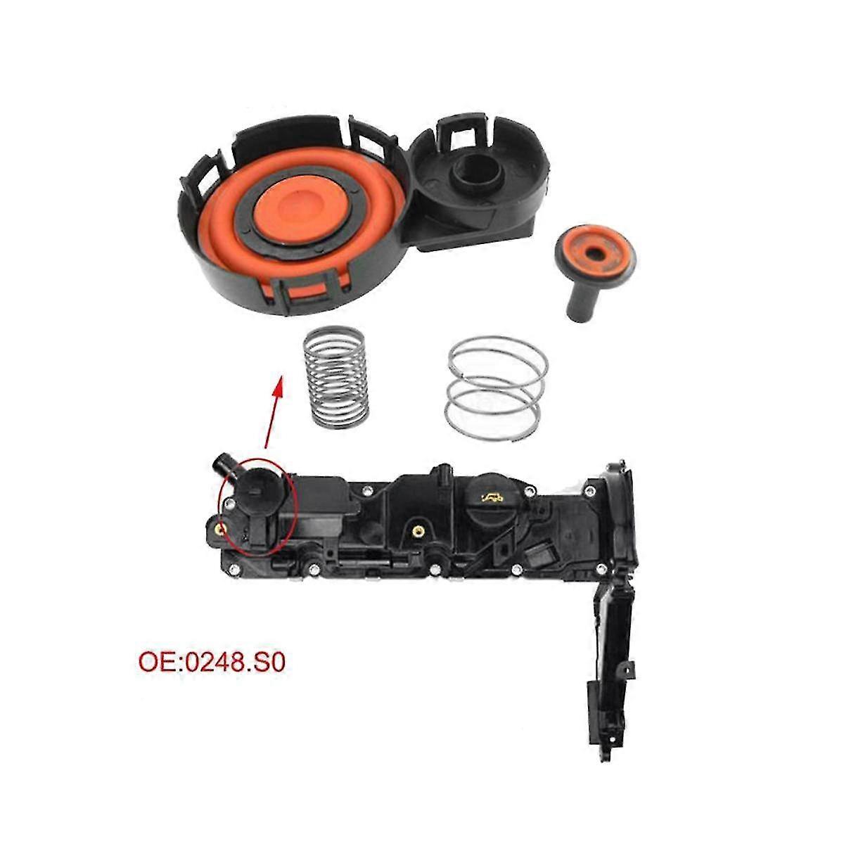 0248.s0 New Pcv Valve Cover With Membrane For 1.6hdi 8v 9688939180 ...