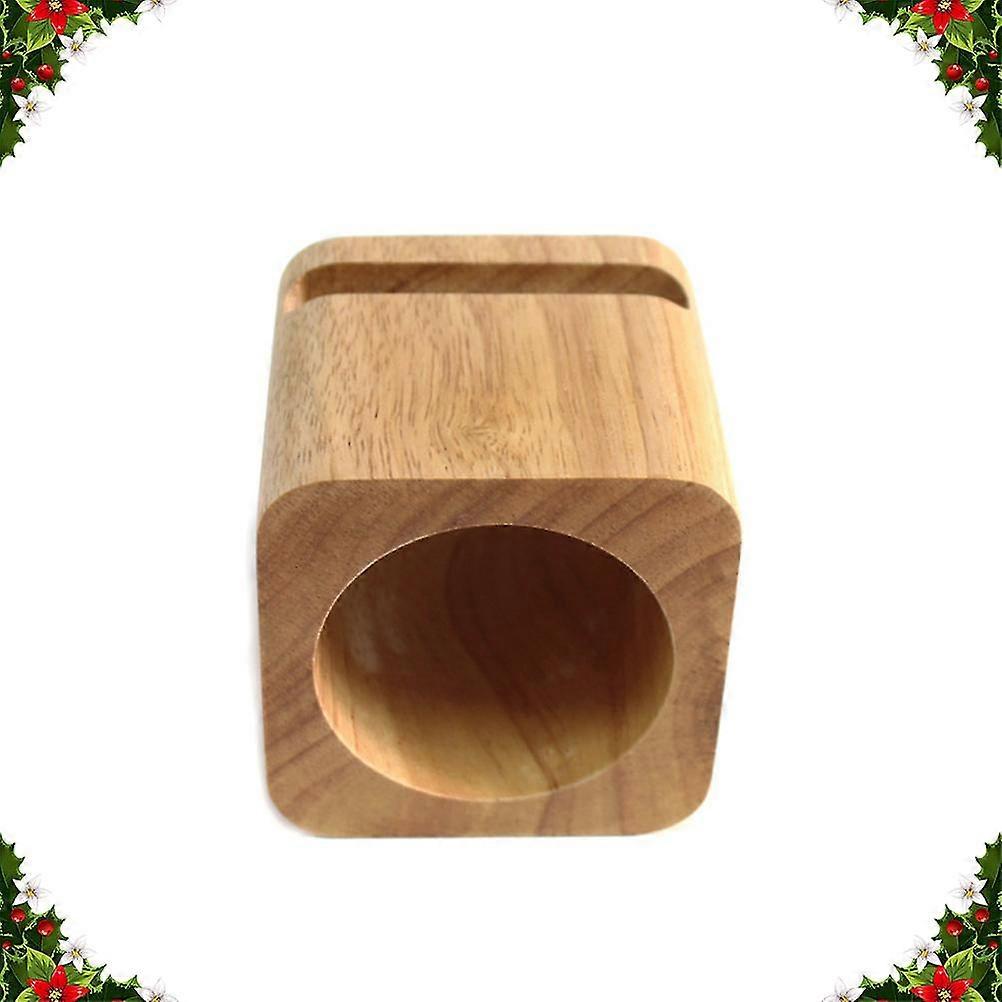 Wooden Mobile Phone Holder Multifunctional Desktop Phone Stand Cube ...