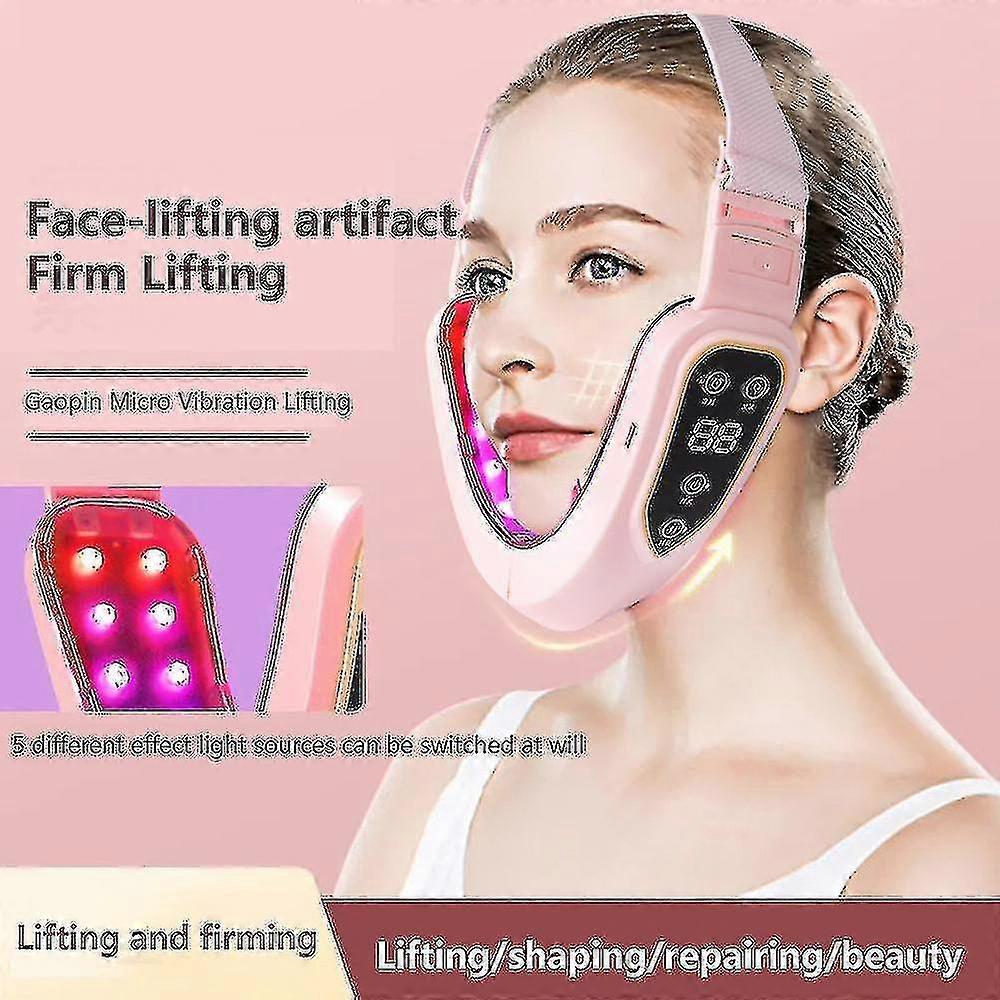 Microcurrent V Face Lifting Ems Facial Slimming Massager Double Chin ...