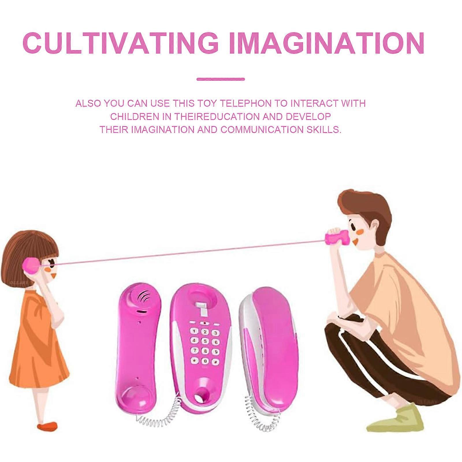 Kids Play Phone Intercom, Kids Play Phone Intercom Toy with Real Ring ...