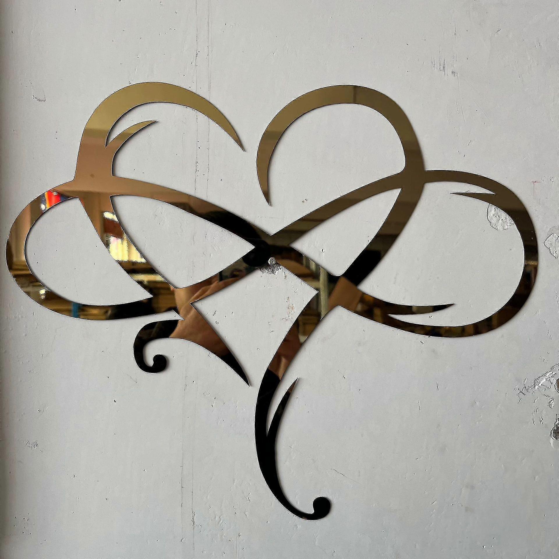 Infinity Heart Metal Wall Decor, Art Eternal Love Infinite Heart Unique ...