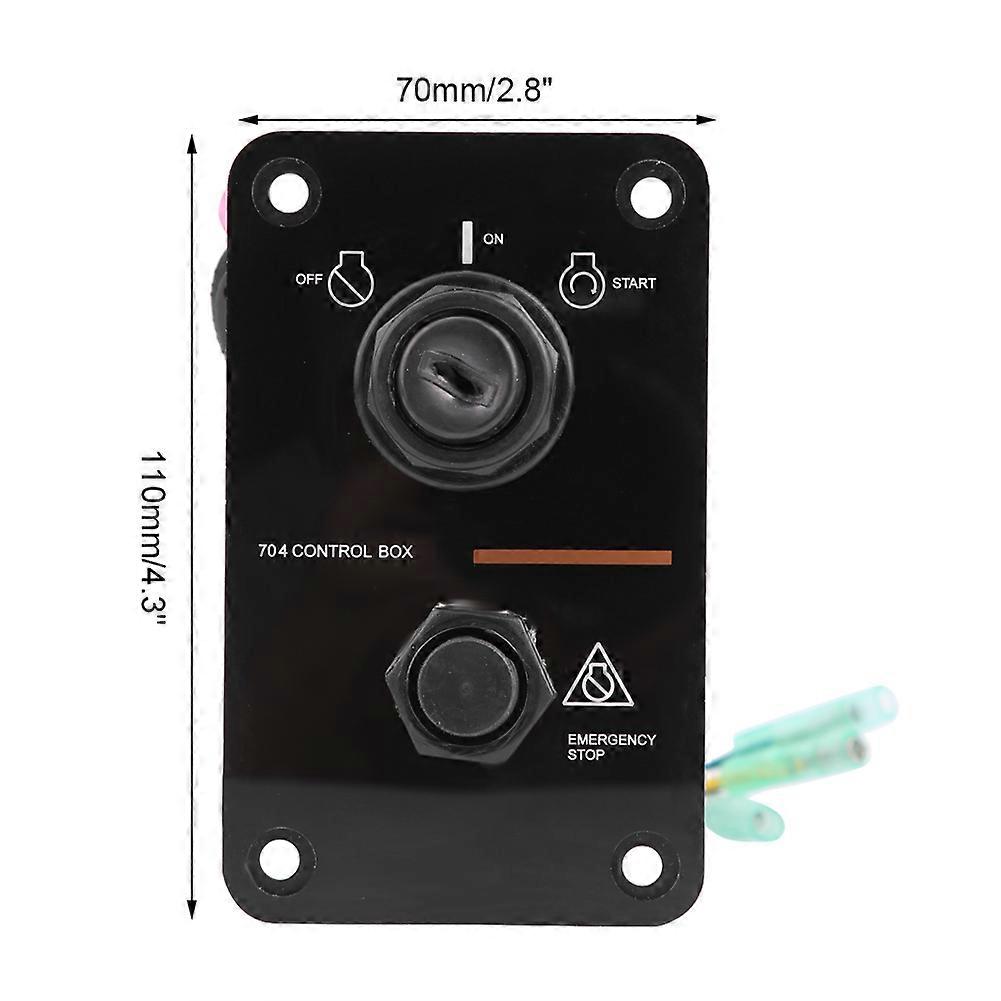 12V Single Key Switch Panel Assembly for Yamaha Outboard Yacht 704 ...