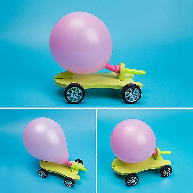 DIY Balloon Power Car Recoil Force Kit Technology Experiment ...