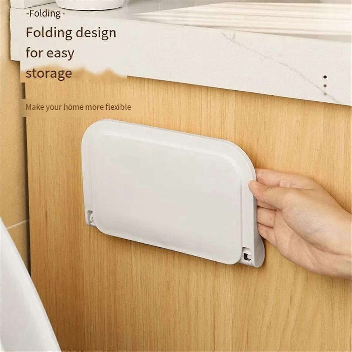 2PCS Portable Bedside Storage Shelf Wall-Mounted Rack Foldable Hanging ...