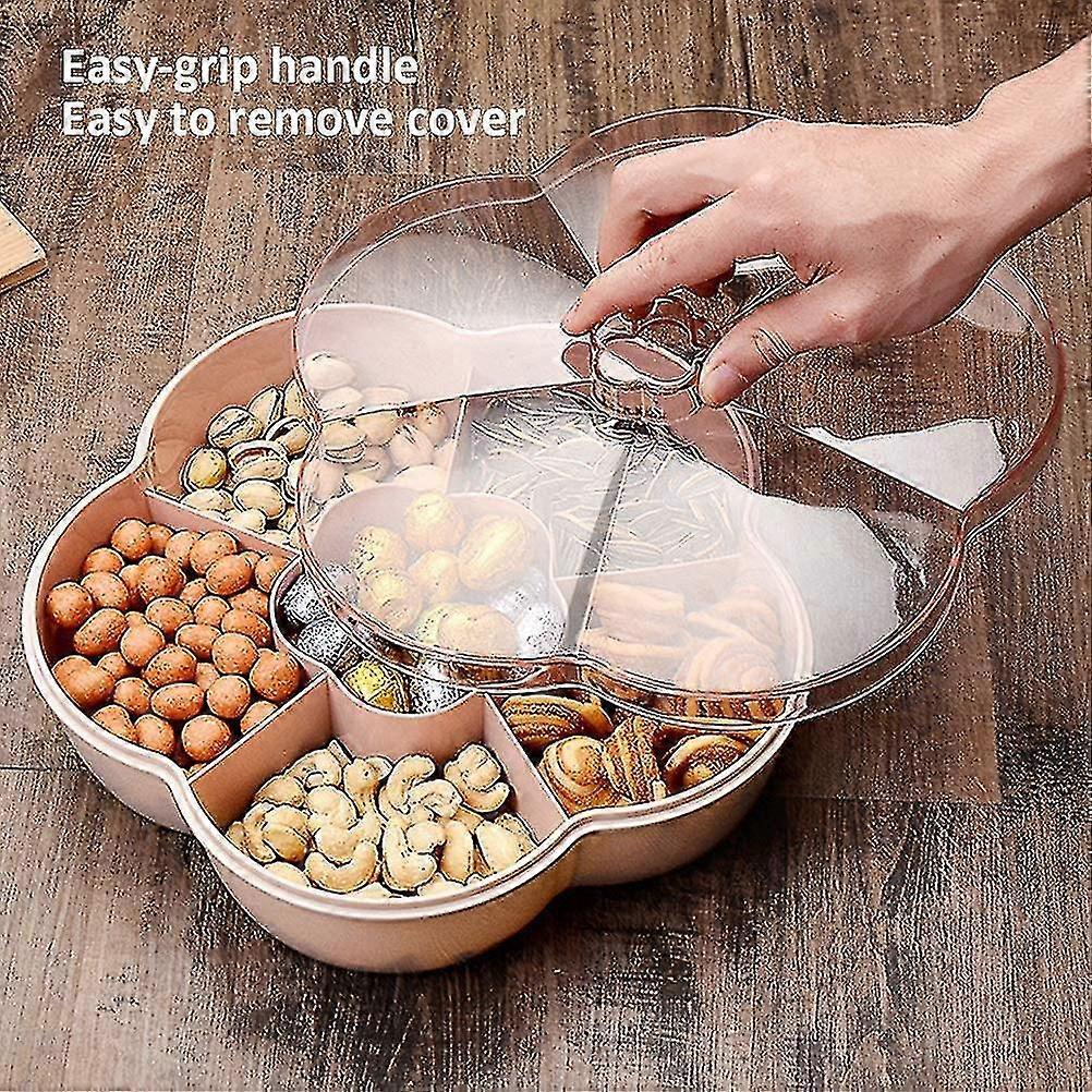 Storage Box, Flower Shape Tray With Lid, Food Storage Box,fruit Box ...