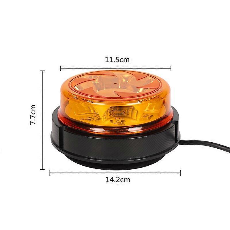 Emergency Strobe Light Set Vehicles Amber Warning Beacon Rotating Light ...
