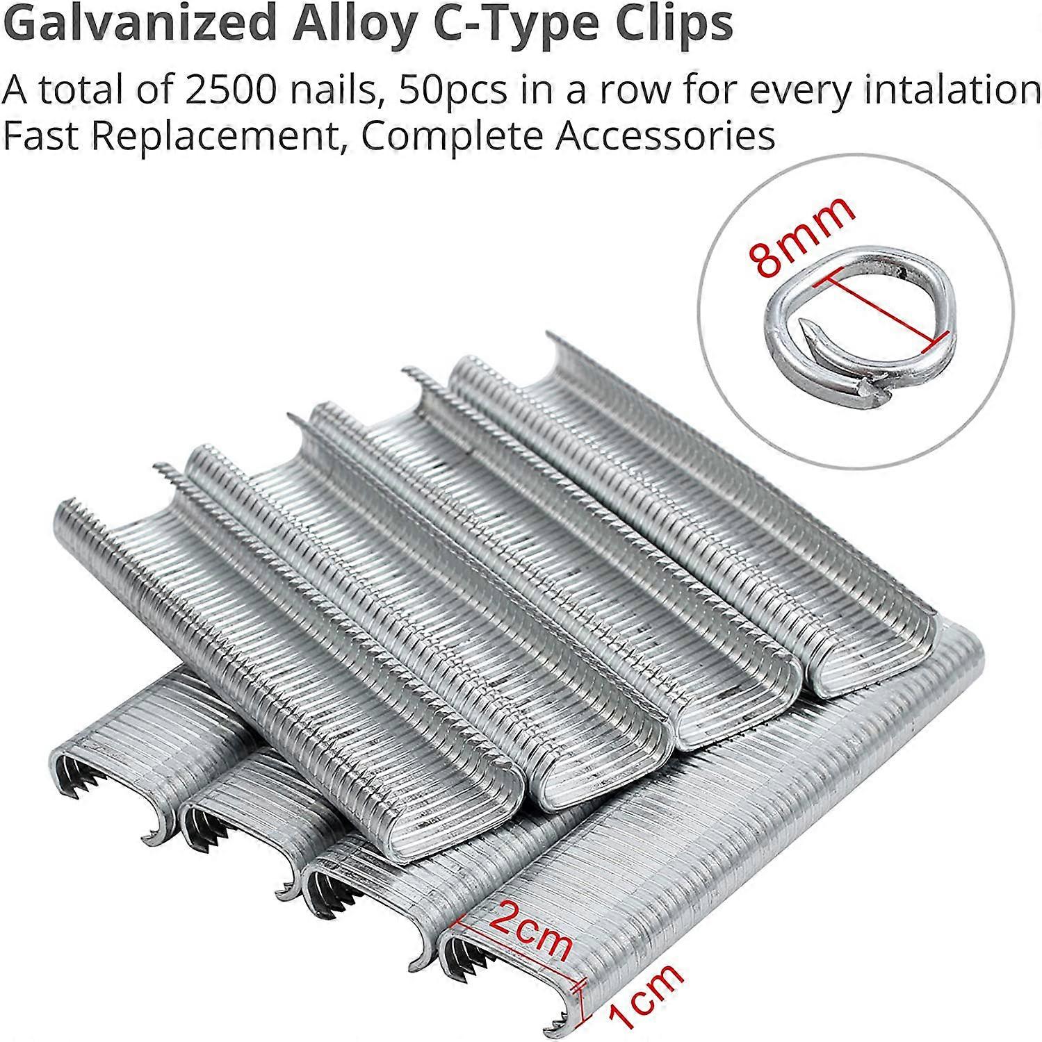 Automatic Wire Clip Circlip Plier Fence Stapler with 2500PCS Galvanized ...