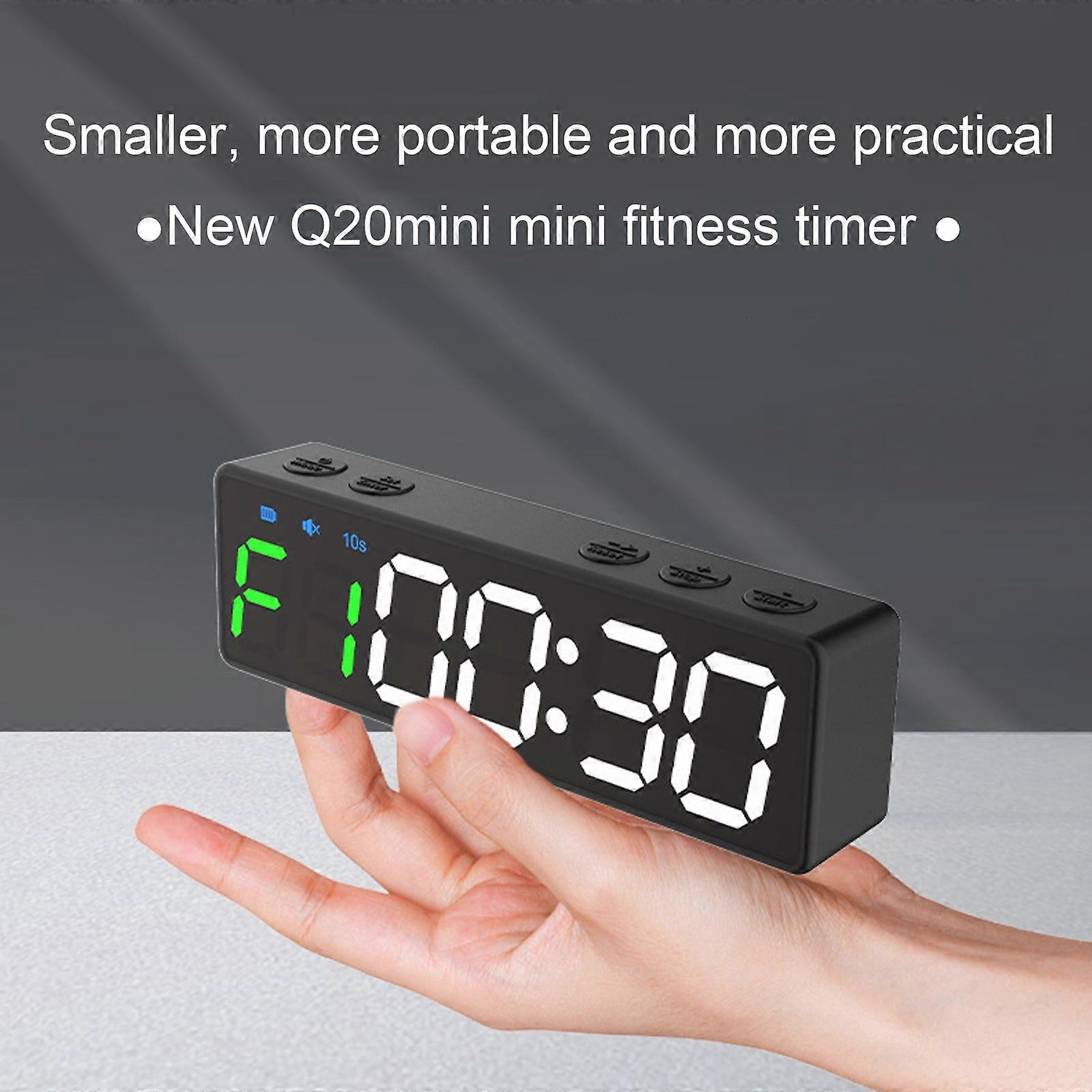 Interval Training Gym Timer Clock Stopwatch W/ 12 Modes For Boxing, Yoga, Crossfit, Led Display ...