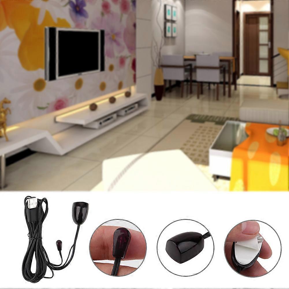 Set-top Box Infrared Remote Control Repeater Black IR Extension Cable ...