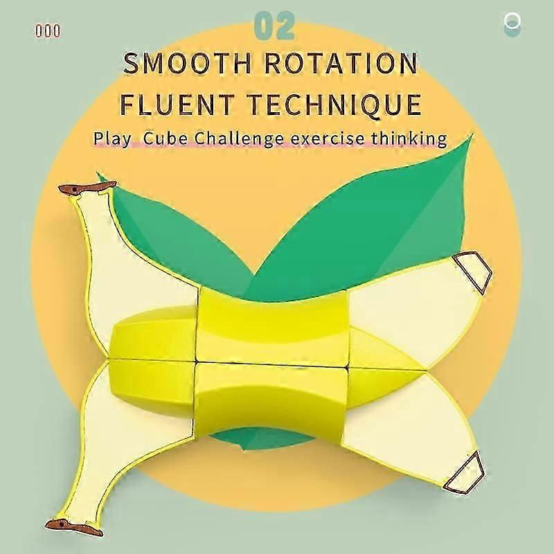 Banana Cube 33 Magic Cube 1:1 Realistic 3D Fruit Cube Special-Shaped ...