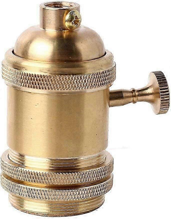 Lamp Base With Switch Vintage Brass Copper Socket Holder For Retro ...