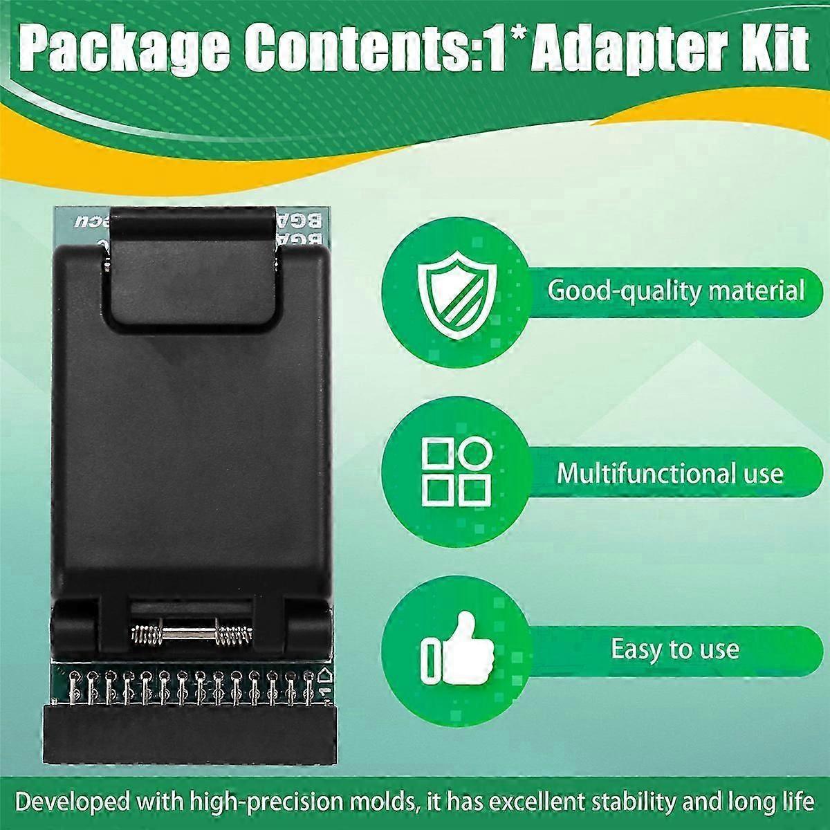 T76 Programmer Adapter: EMMC BGA153/BGA169 Dual-Probe Holder Burning ...