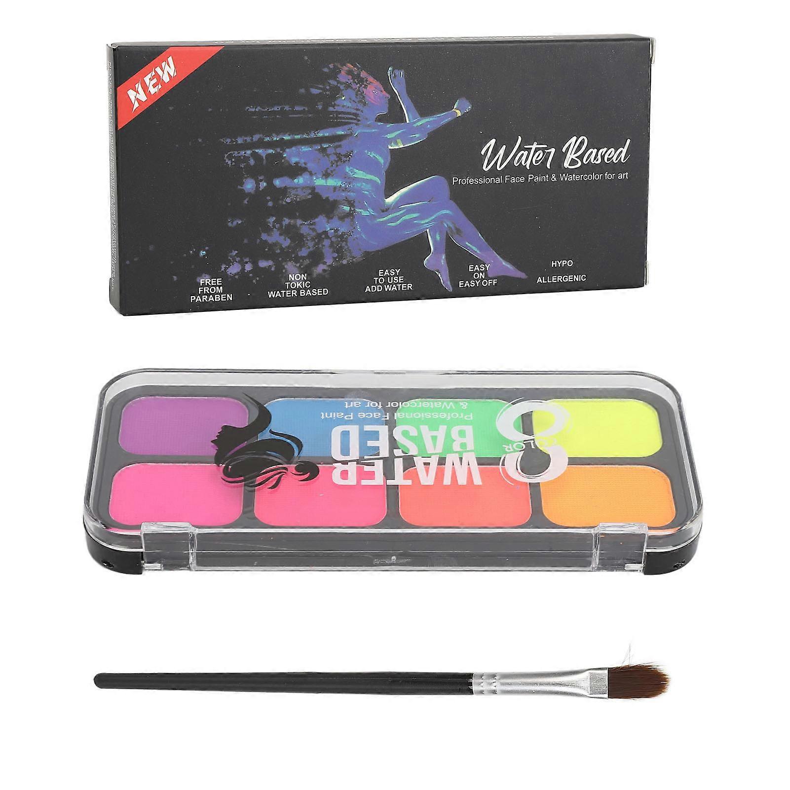 8 Colors Body Painting Oil 0.8 Oz Professional Face Paint Cosplay ...