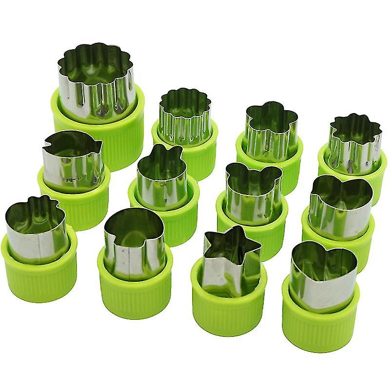 Stainless Steel Vegetable Fruit Cutters - Set Of 12pcs | Fruugo UK