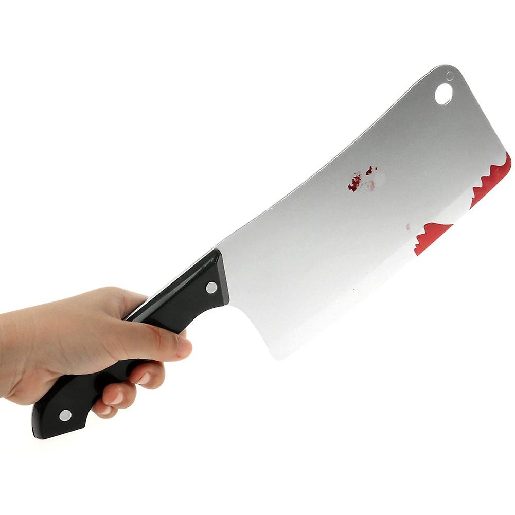 Bloody Cleaver, Fake Knifes Realistic Kitchen Cleaver Prop For ...