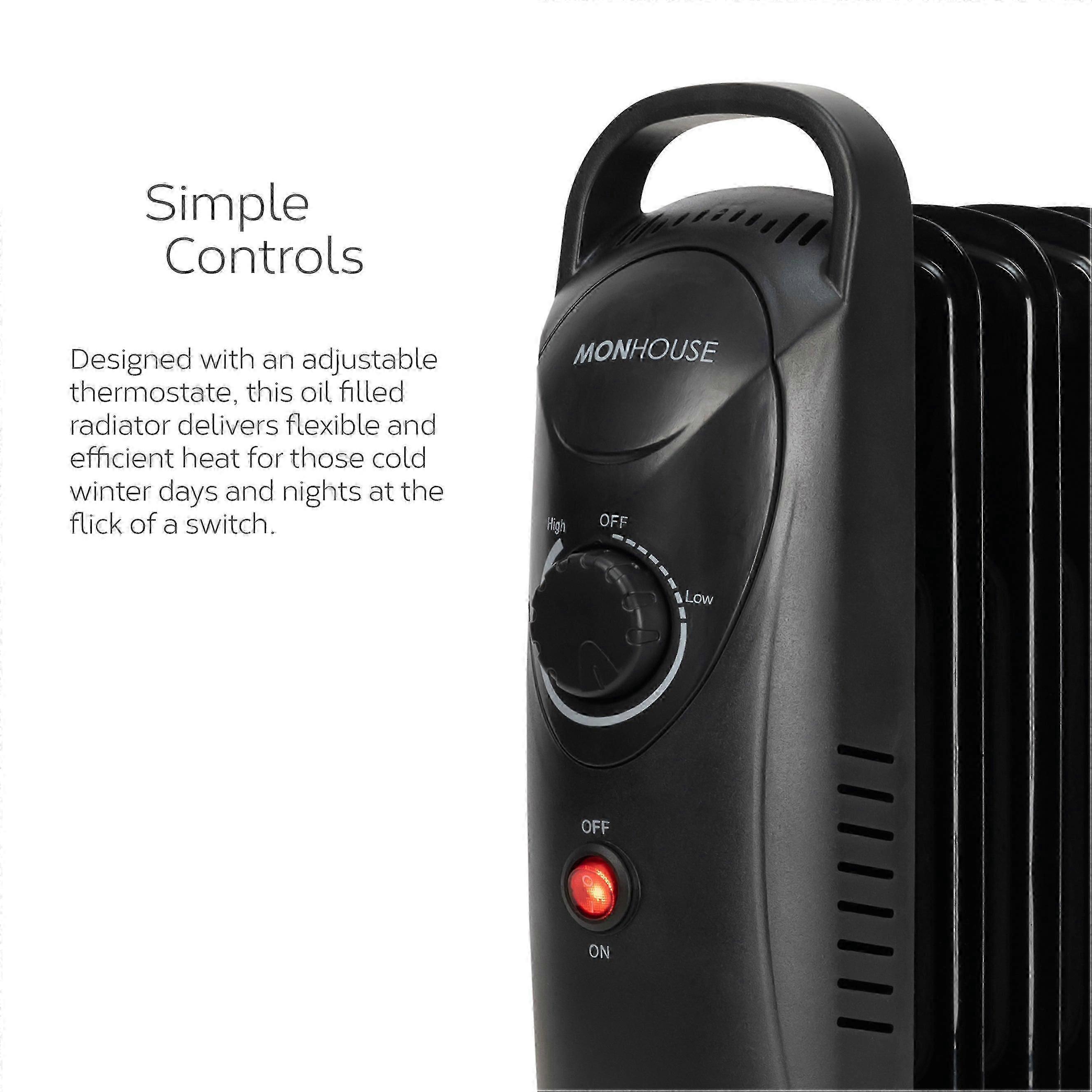 2025 con Small Oil Filled Electric Radiator 7 Fin Heater Portable Heat ...