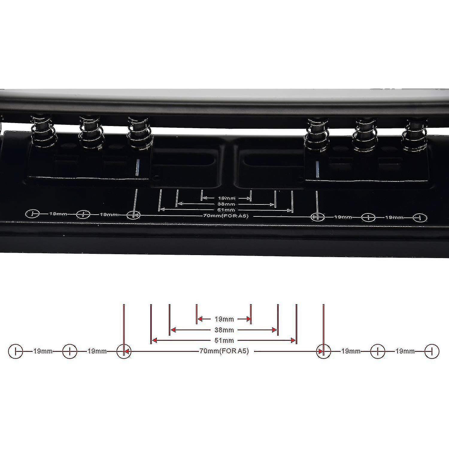 Adjustable 6-hole Punch With Positioning Mark, Daily Paper Puncher For ...