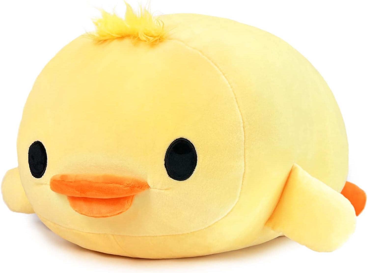 Giant Duck Plush Pillow 16 inch Big Yellow Stuffed Duck Animal ...