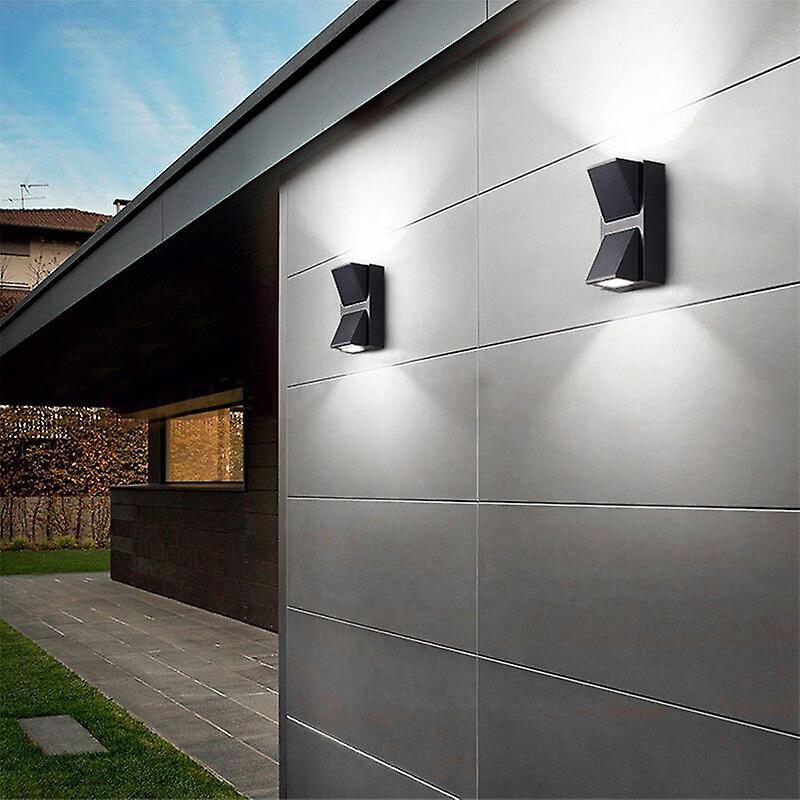Wall Light - 1 Piece, 6W - Indoor/Outdoor LED Wall Light, 6000K White ...