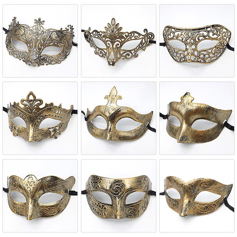 1PC Masquerade Mask Halloween Costume Party Mask Plastic Half Face Mask ...