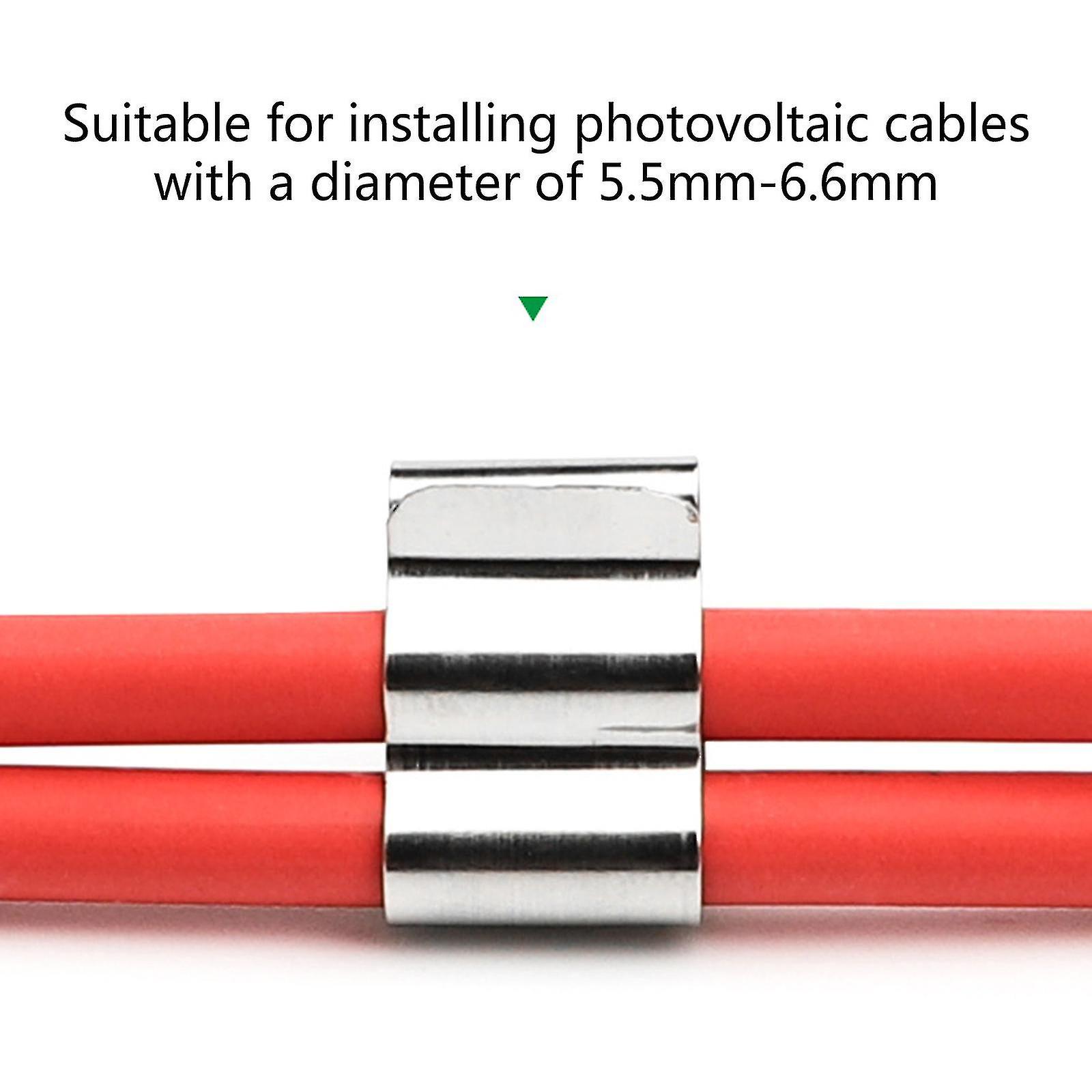 50 Pcs Solar Panel Wire Clip Stainless Steel Cable Clips Pv Wire ...