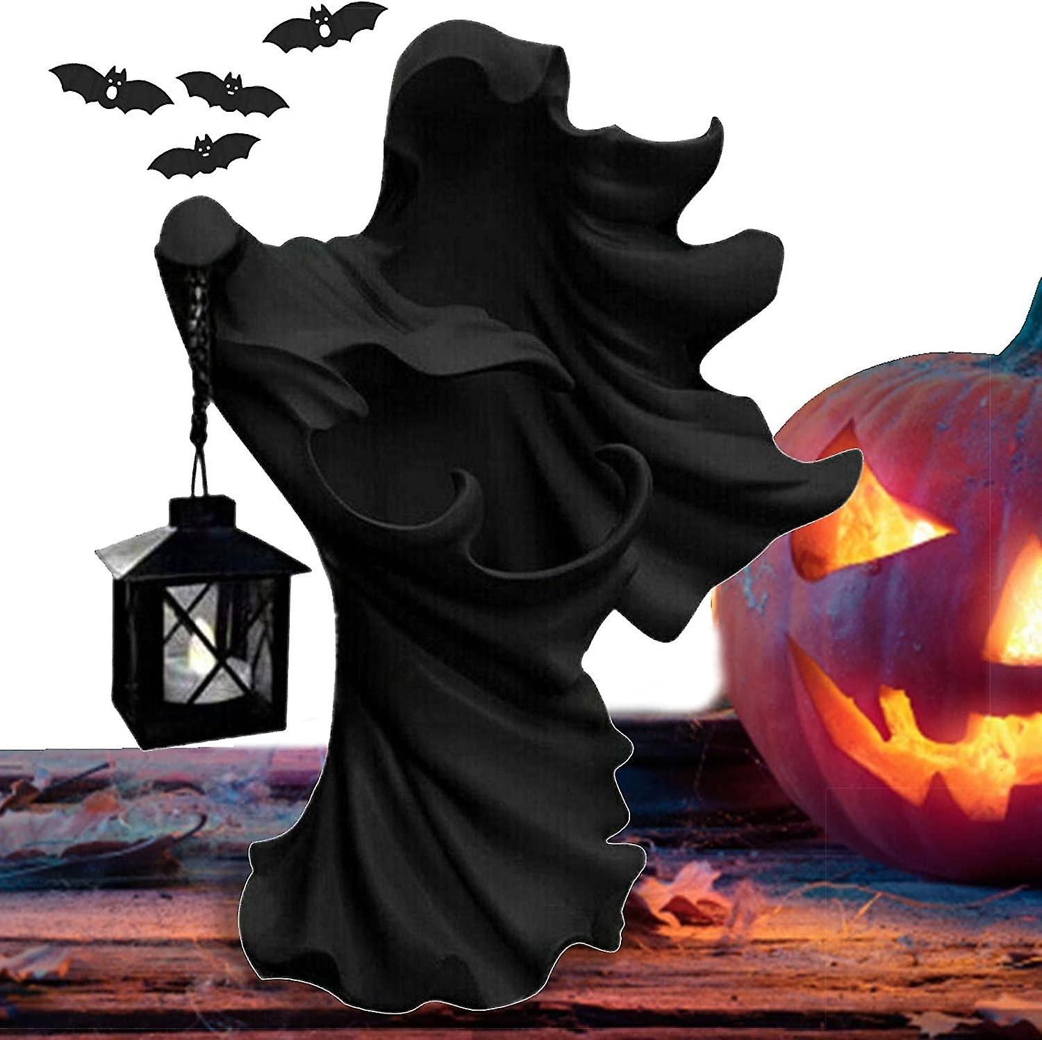 Halloween Ghost With Lantern, Halloween Grim Reaper Ghost With Lantern ...