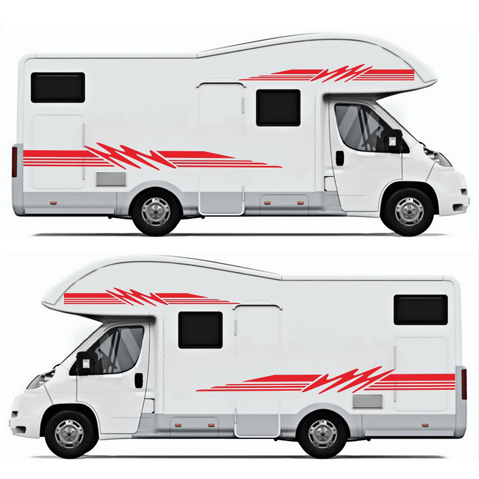 Motorhome Sticker Caravan Travel Trailer Camper Van Stripes Graphics ...