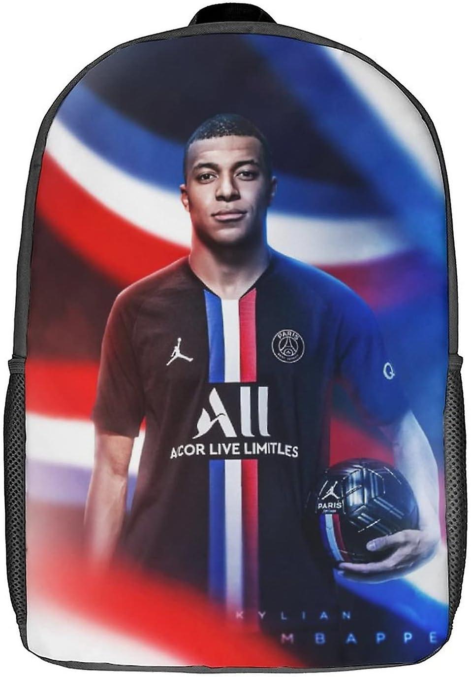 BIPERA Mbappe Bookbags 3D Printed Football Player School Backpacks Boys ...