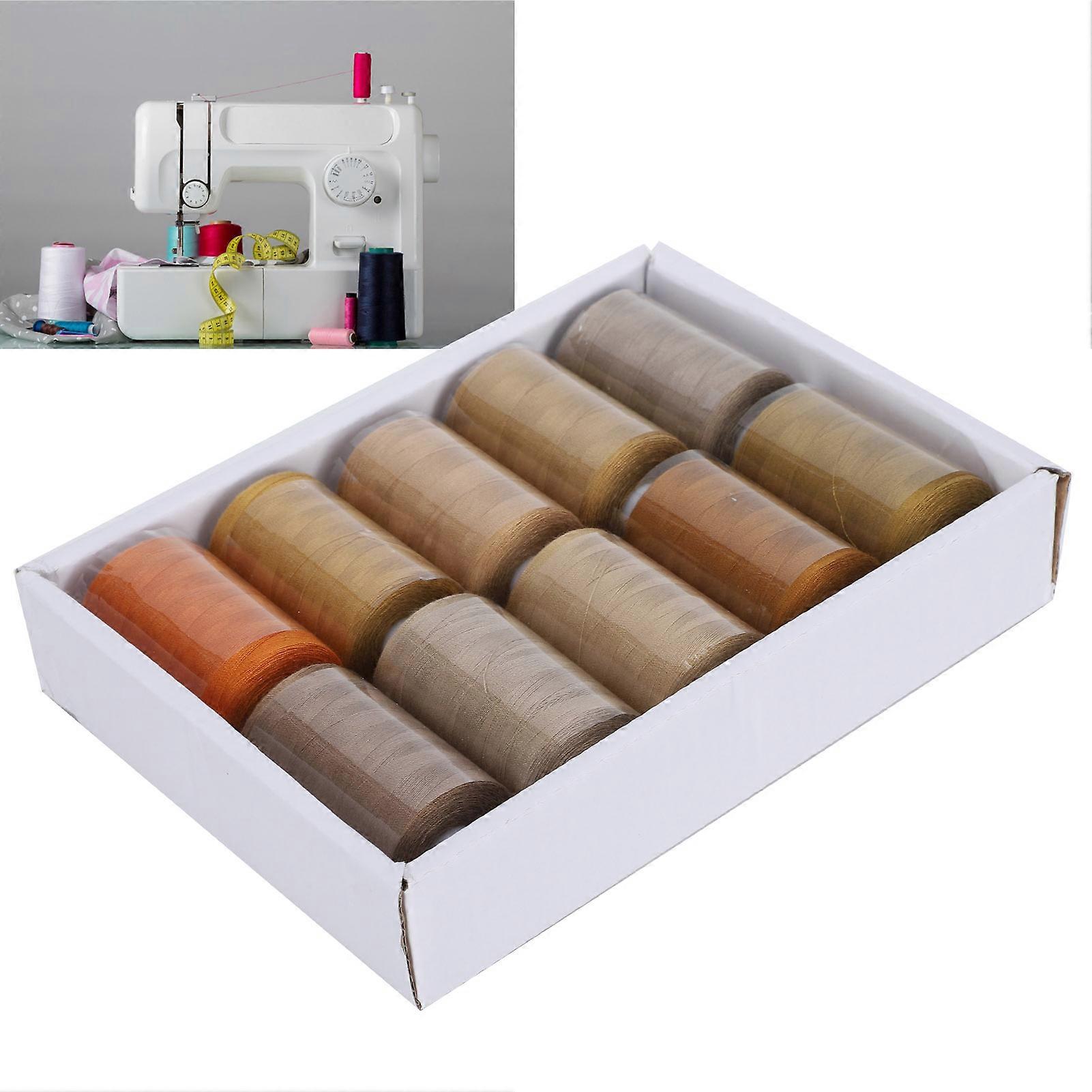 10 Rolls Sewing Thread Set Household Color Pagoda Threads HandMade ...